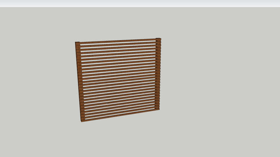 wood horizontal screening | 3D Warehouse