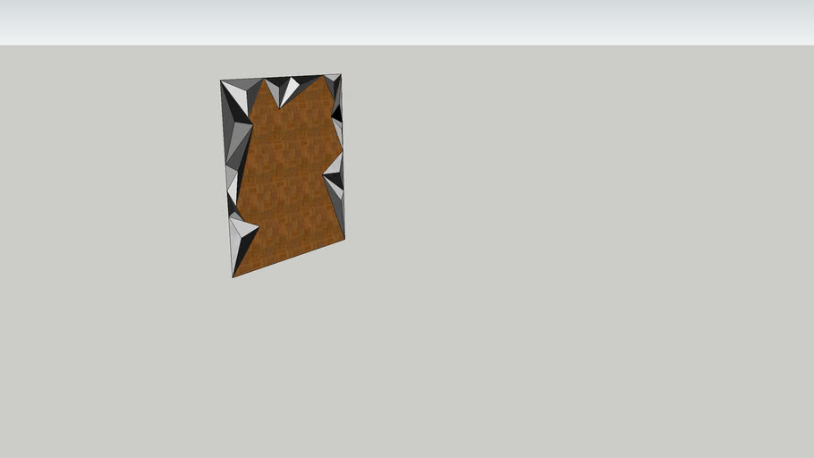 Modern polygon wall decoration | 3D Warehouse