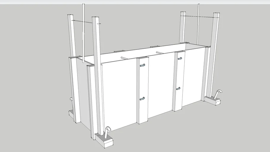 Rammed Earth Wall Form-work | 3D Warehouse
