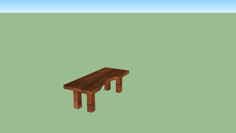 wooden table | 3D Warehouse