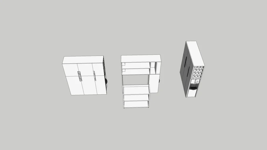 Multi-functional Cabinet | 3D Warehouse