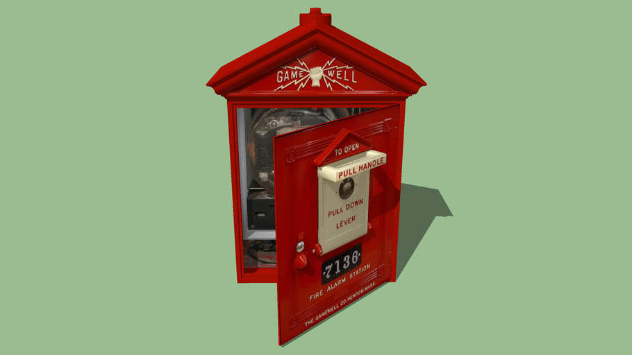 Gamewell Fire Alarm Box | 3D Warehouse