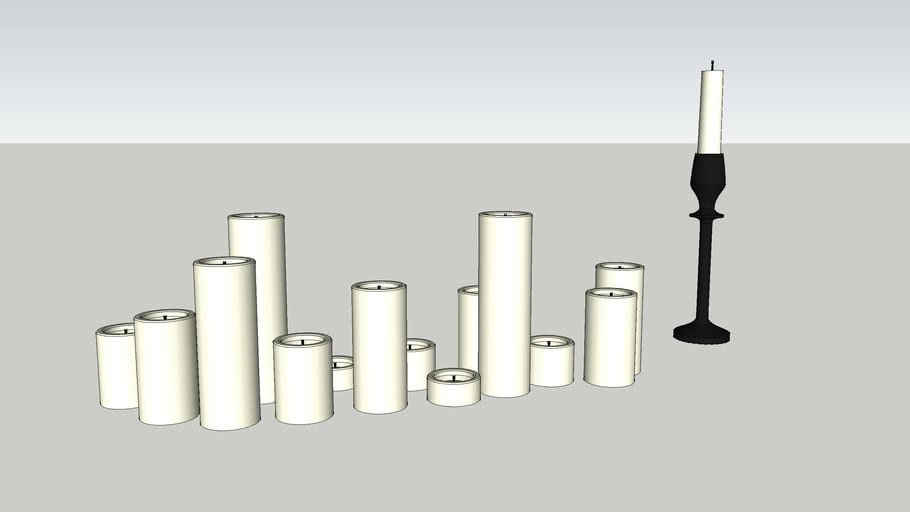 lot bougies | 3D Warehouse