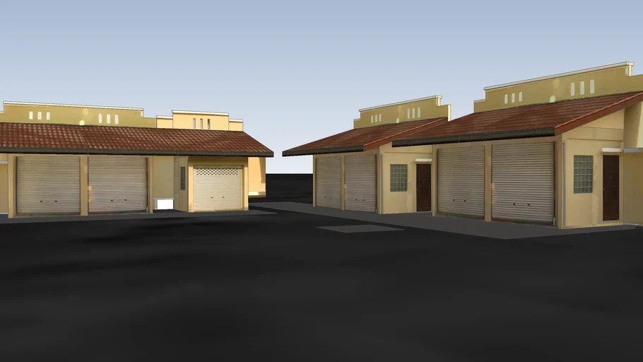 Shops-TaipingSB Layby for Plus Expressway Bhd. | 3D Warehouse