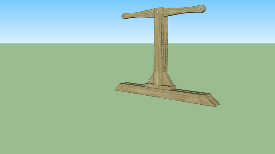 Upright Wooden Balance | 3D Warehouse