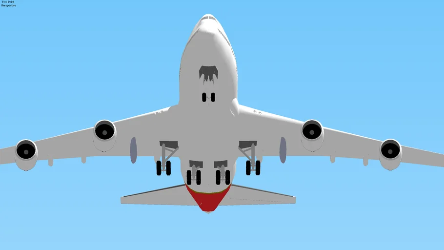 Qantas Boeing 747 Takeoff from Sydney, Australia. | 3D Warehouse