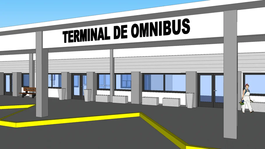 TERMINAL DE OMNIBUS - AMEGHINO | 3D Warehouse