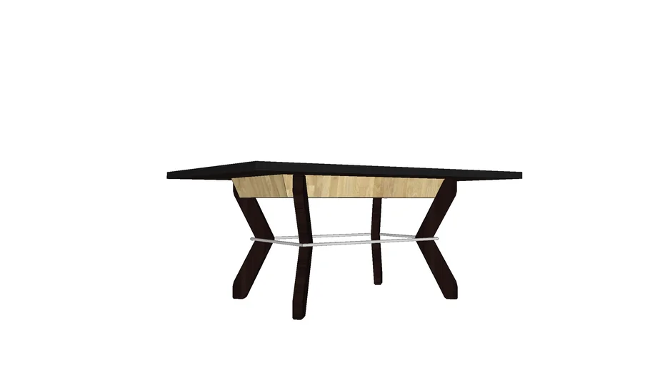 Modern Wooden Dining Table | 3D Warehouse