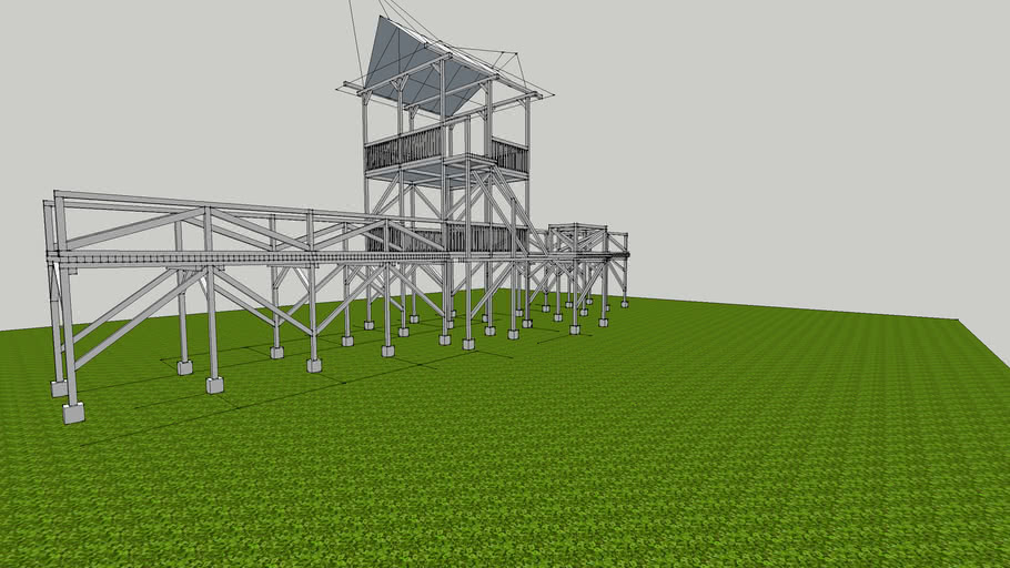 Saung Bertingkat Untuk Di Sawah / Ladang #rumahSKETCH | 3D Warehouse