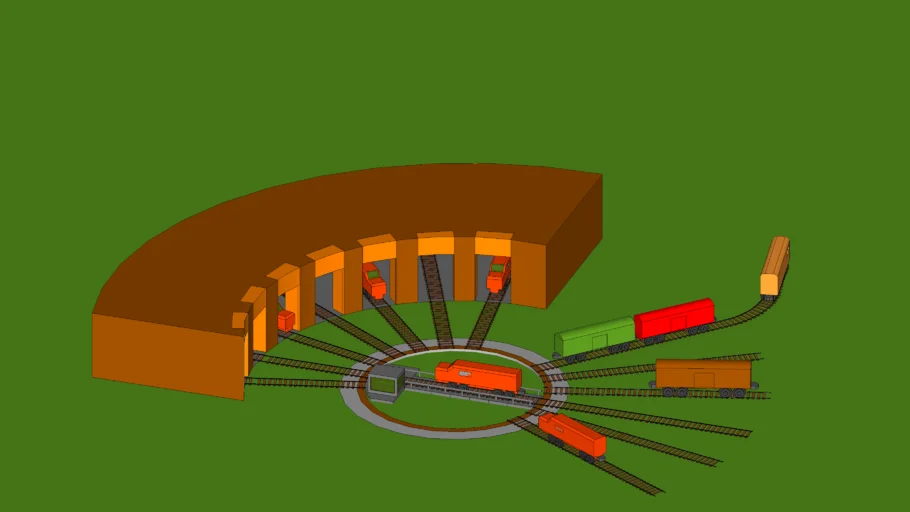 Railroad Roundhouse | 3D Warehouse