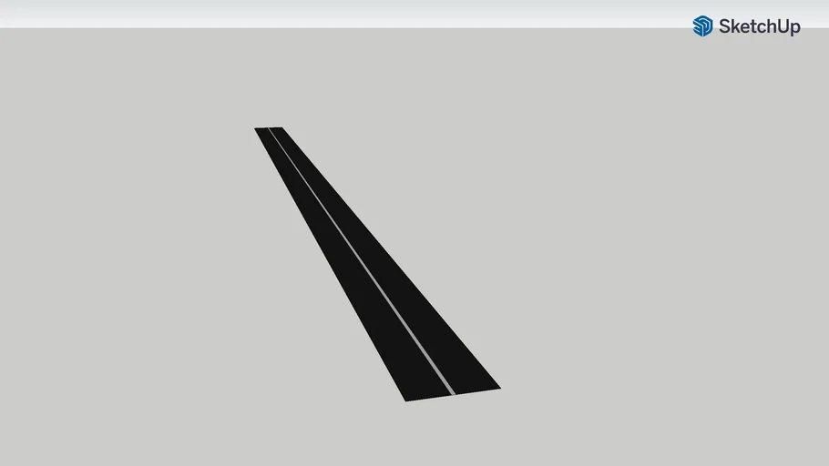 Two Lane Road | 3D Warehouse