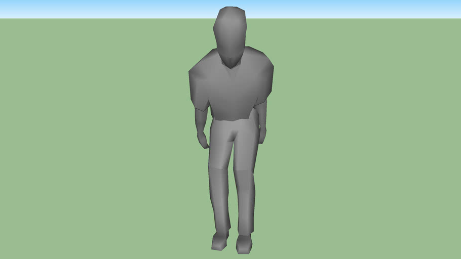 MAN LEANING | 3D Warehouse