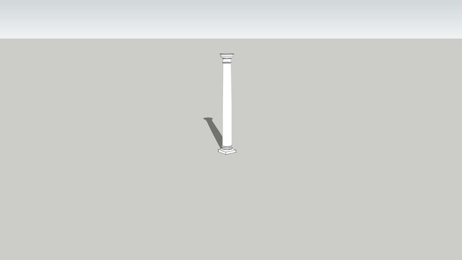 12' Round Tapered Column | 3D Warehouse