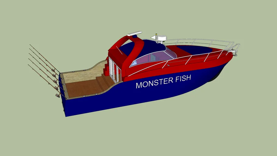 Fishing power boat | 3D Warehouse