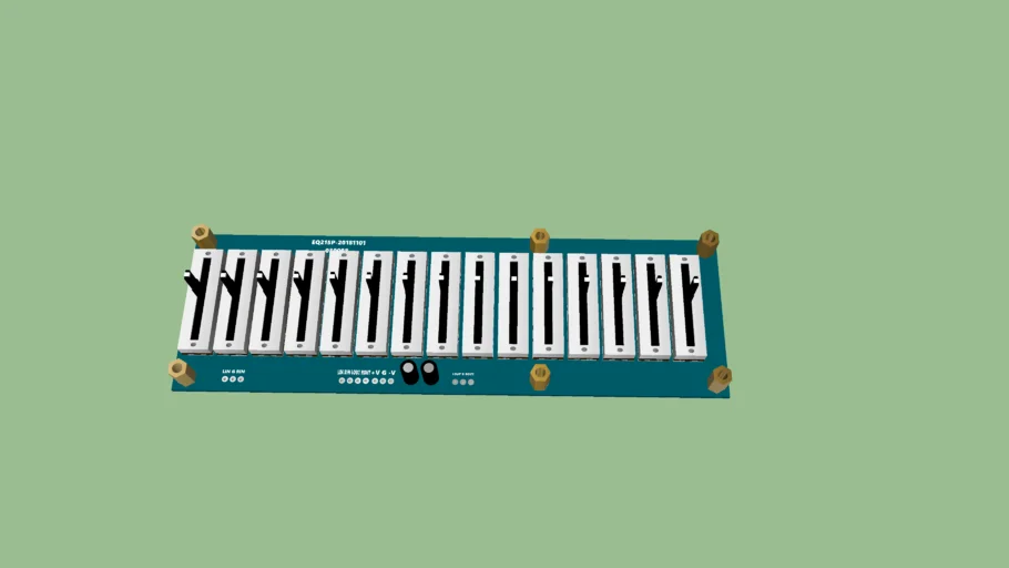 Chinese 15 band stereo equalizer Board | 3D Warehouse