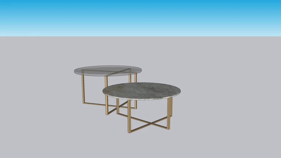 Móveis Soltos - Mesa de Centro Redonda | 3D Warehouse
