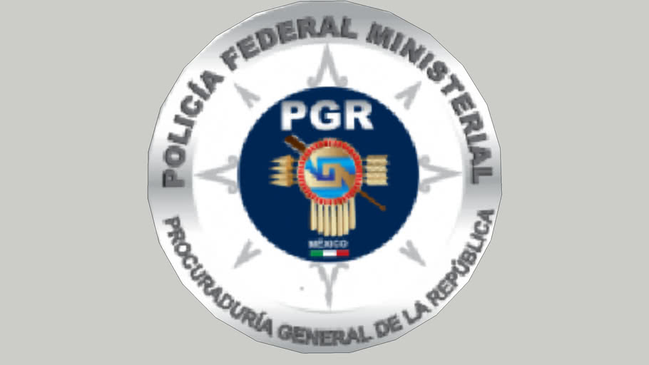 ROTULO DE LA PGR POLICIA FEDERAL MINISTERIAL | 3D Warehouse