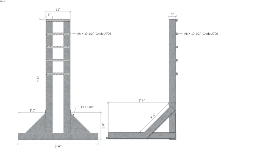 Rebar Ladder horse using channel iron and rebar | 3D Warehouse