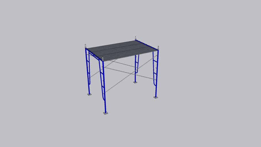 Walk Thru Scaffolding (7' x 6' 4' x 5') | 3D Warehouse