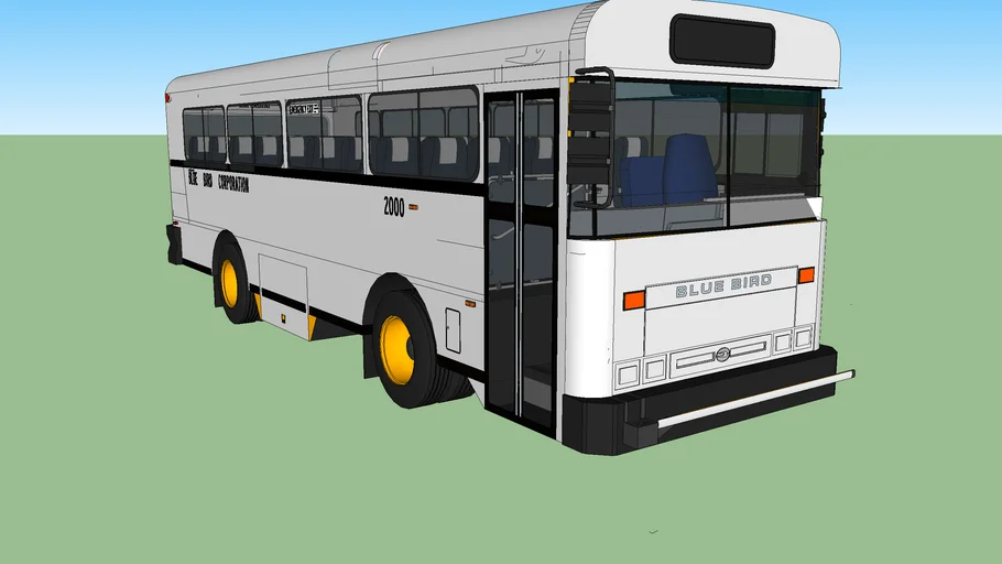 1996 Blue Bird Q-Bus 30 passenger commercial bus | 3D Warehouse