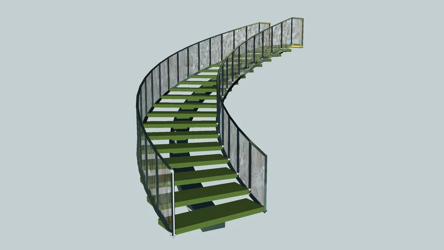 Stairs on Rode | 3D Warehouse