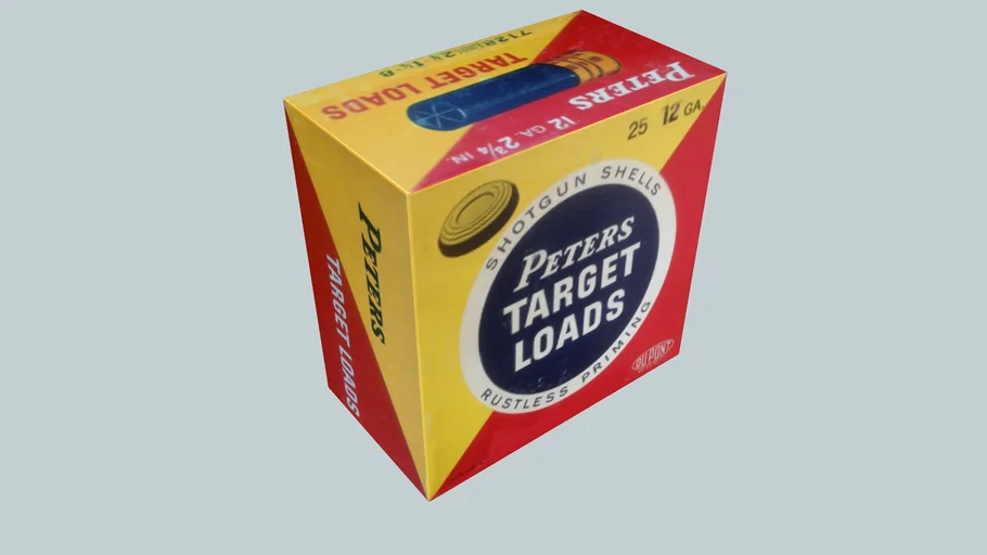 Peters Target Loads ,12/70 ,Ammo box | 3D Warehouse