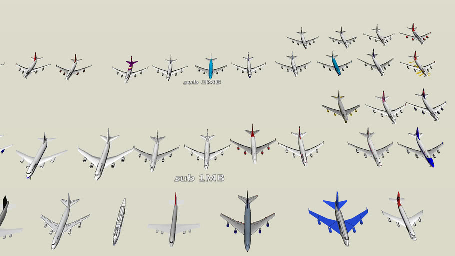 Boeing 747 props | 3D Warehouse