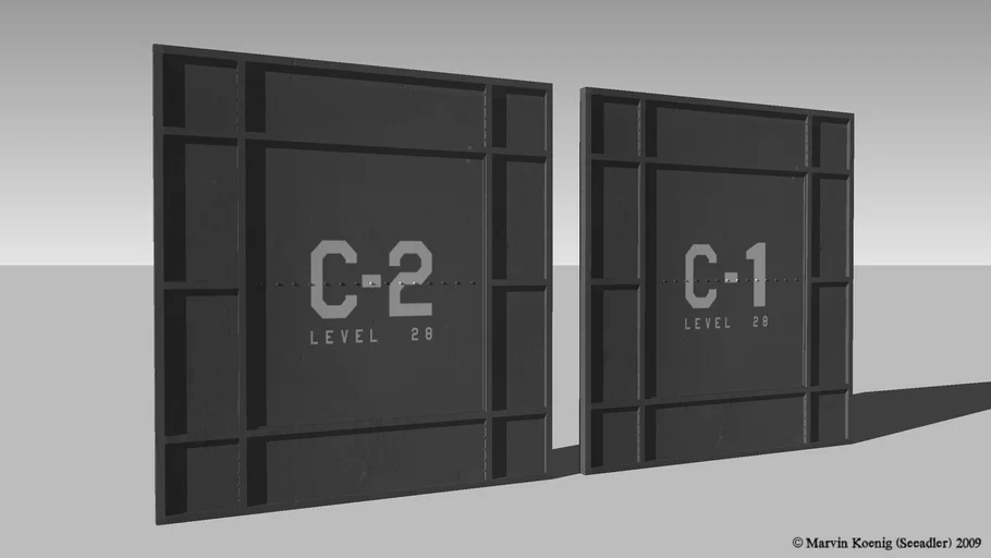 Stargate Component: blast Doors C-1 & C-2 | 3D Warehouse