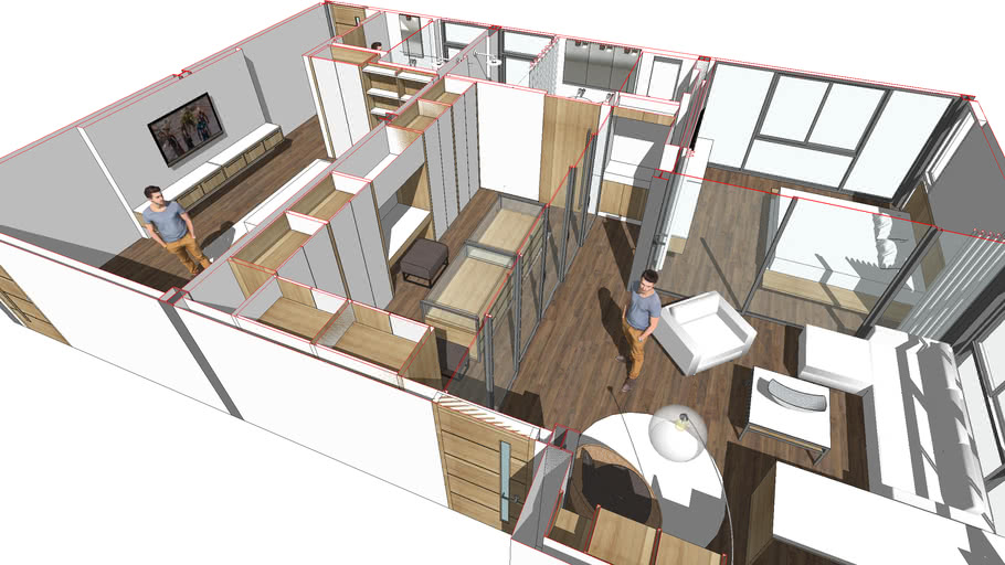 DRAFTING INTERIOR DESIGN: CLIENT DAUGHTER 'S RM.(YOK) | 3D Warehouse