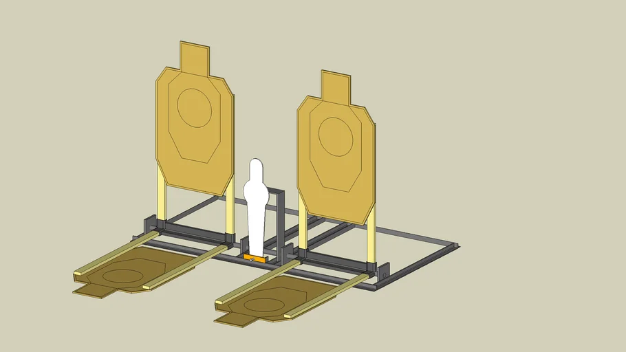 NEVCO Double Pop-Up IDPA Target | 3D Warehouse
