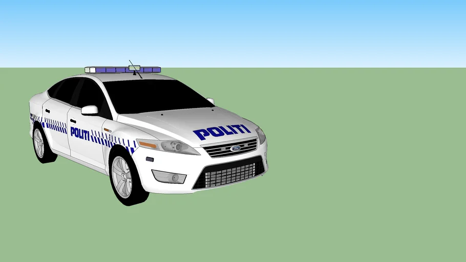 Danmarks politibil 2010 ford mondeo | 3D Warehouse