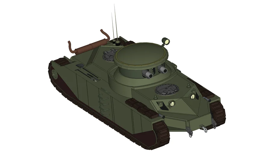 PT-43 'Oorlogsschip' Heavy Tank | 3D Warehouse