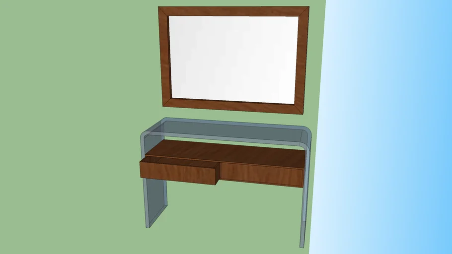 Wood Table for Entryway | 3D Warehouse