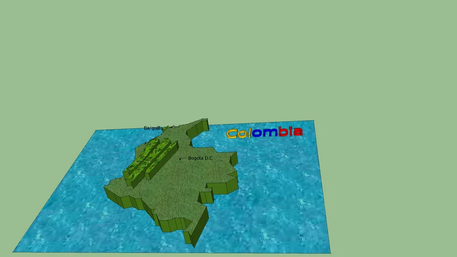 mapa 3d colombia | 3D Warehouse