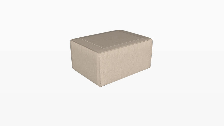 Natuzzi Bracque Pouf 1921 100 | 3D Warehouse