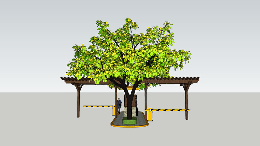 resort security gate | 3D Warehouse