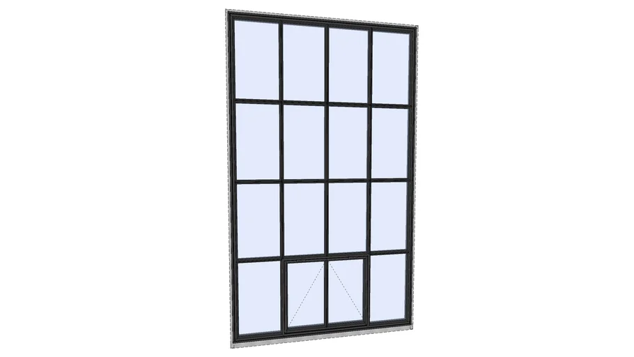 Riviera Bronze_G_Bay Box 4-lite w/ Hopper | 3D Warehouse