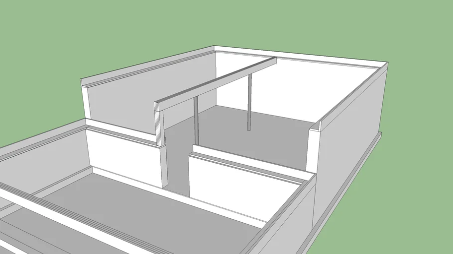 Basement layout for 4 level side split with crawl space | 3D Warehouse