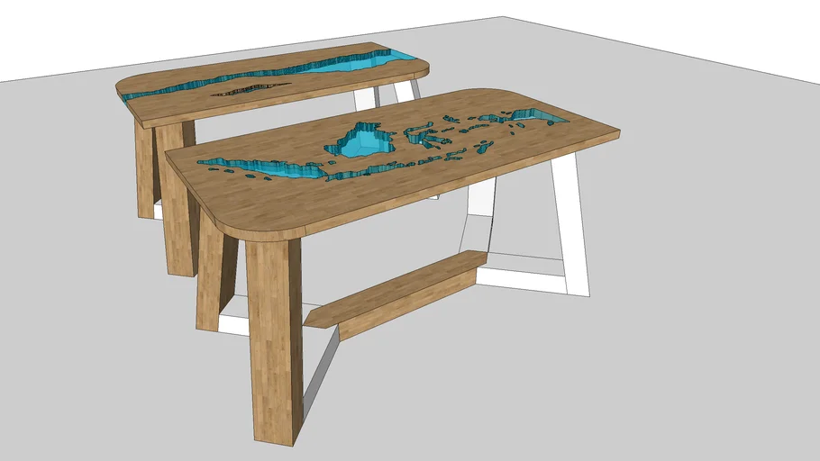 meja ruang tamu | 3D Warehouse