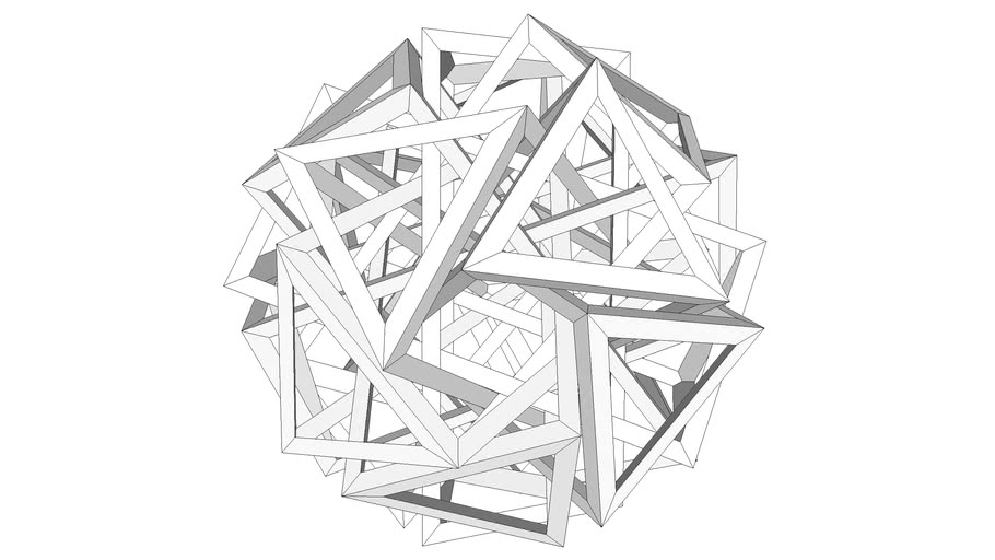 ten triangular prisms | 3D Warehouse