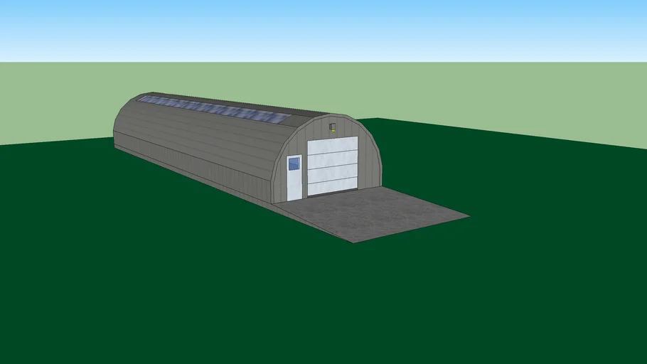 Steel Shed, shed, garden shed, building, structure. | 3D Warehouse