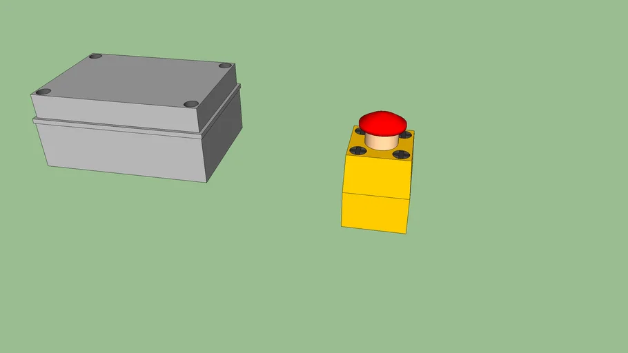 box and emergency button | 3D Warehouse