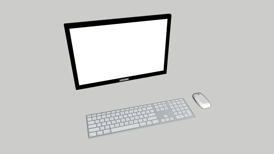 pc with Monitor Arm | 3D Warehouse