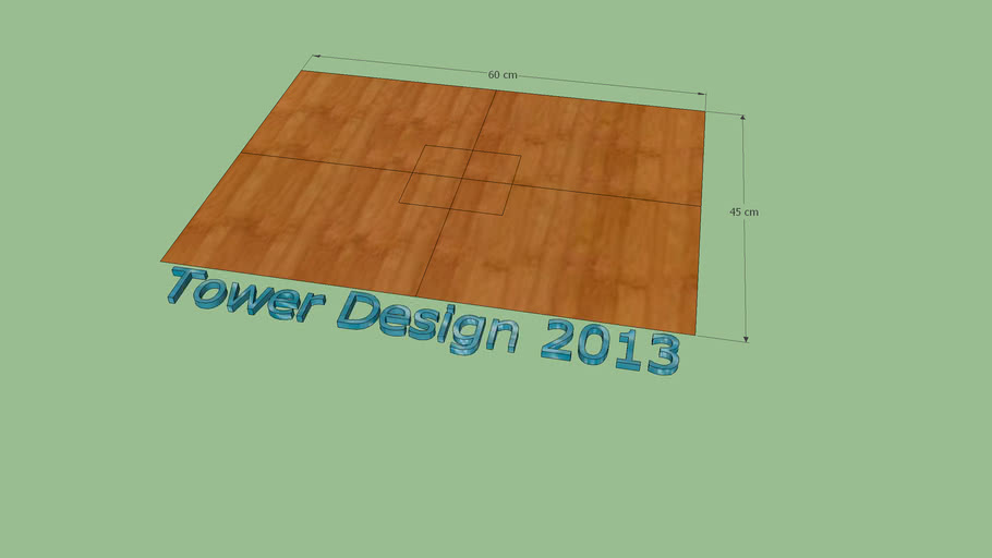 45x60cm Desk Tower Platform | 3D Warehouse