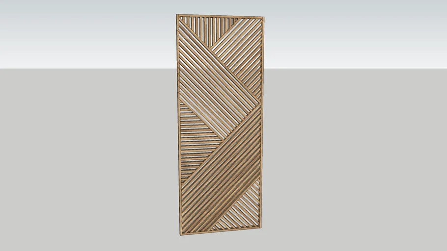 DIAGONAL WOODENWALL PANEL | 3D Warehouse