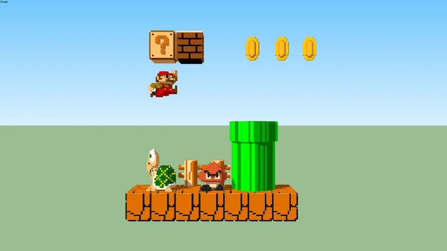 3D 8-Bit Mario | 3D Warehouse