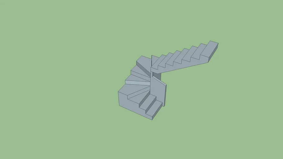 SHS 3 Way Staircase | 3D Warehouse