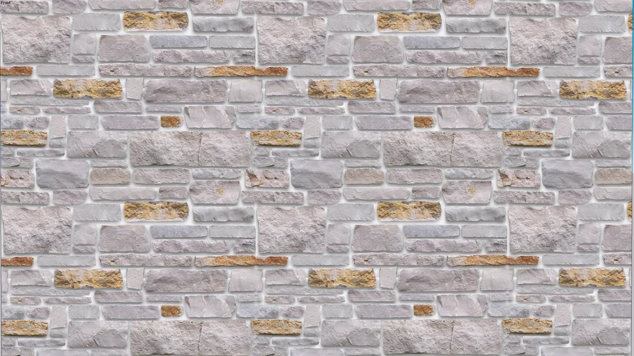 'Alpine Blend' (White Joint) Seamless Natural Stone Veneer Material ...