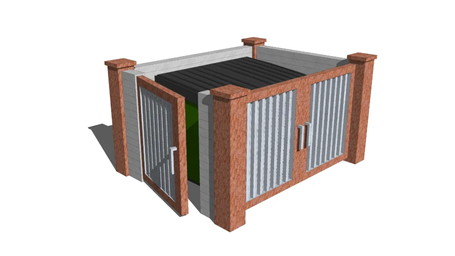 Trash Enclosure | 3D Warehouse