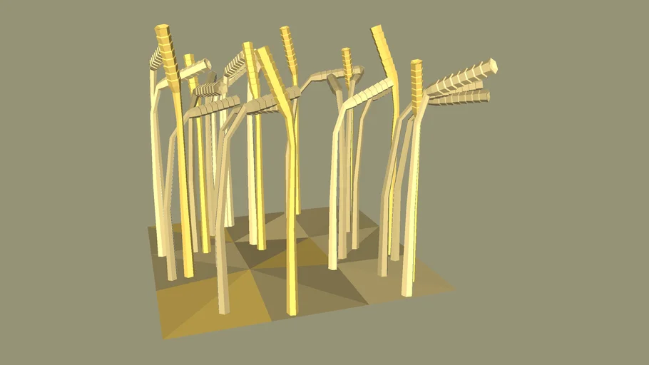 field of wheat 1x1m | 3D Warehouse